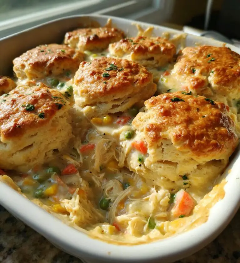 Chicken Pot Pie with Red Lobster Biscuit Topping Magic – Vihaad Rezepte