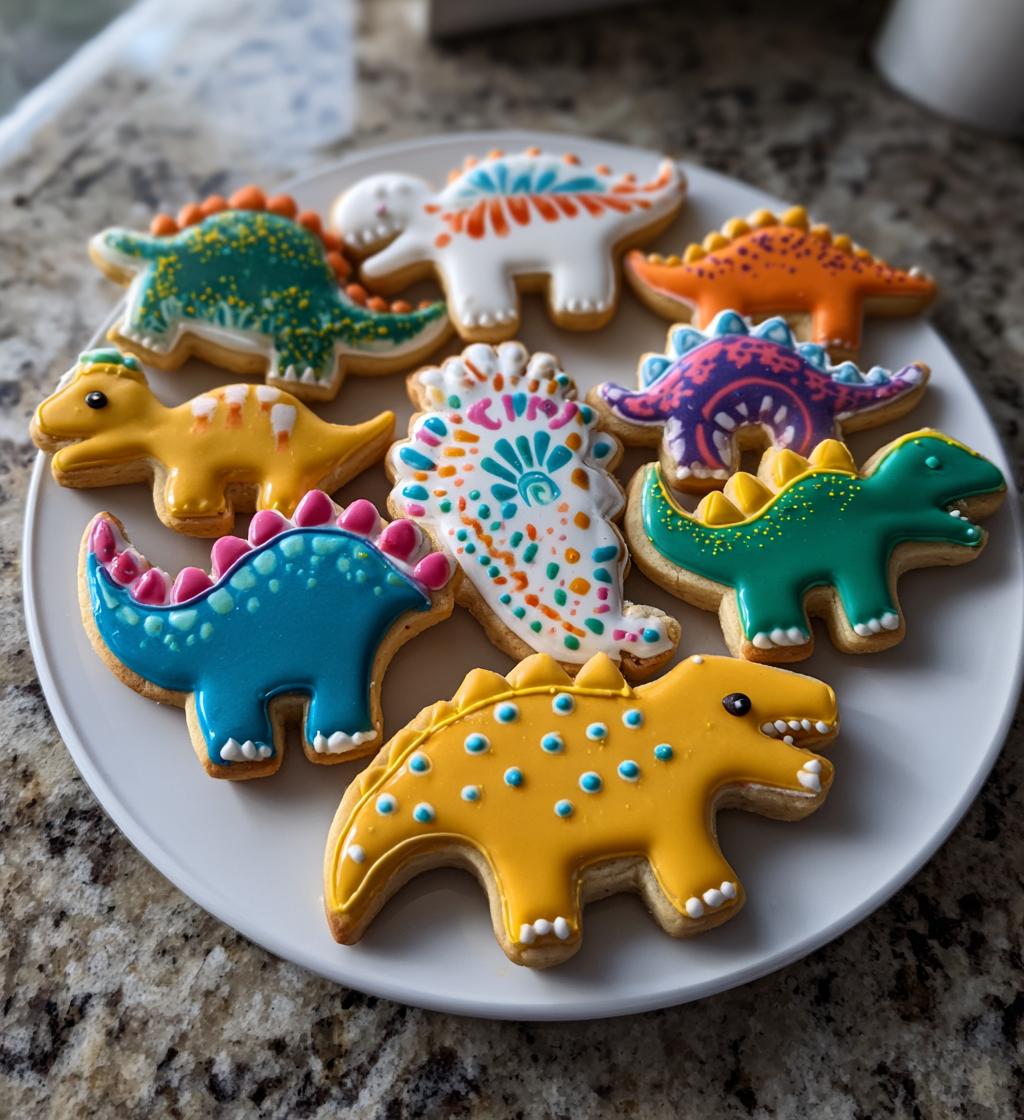 Dinosaur Royal Icing Cookies: 7 Steps to Pure Joy – Vihaad Rezepte