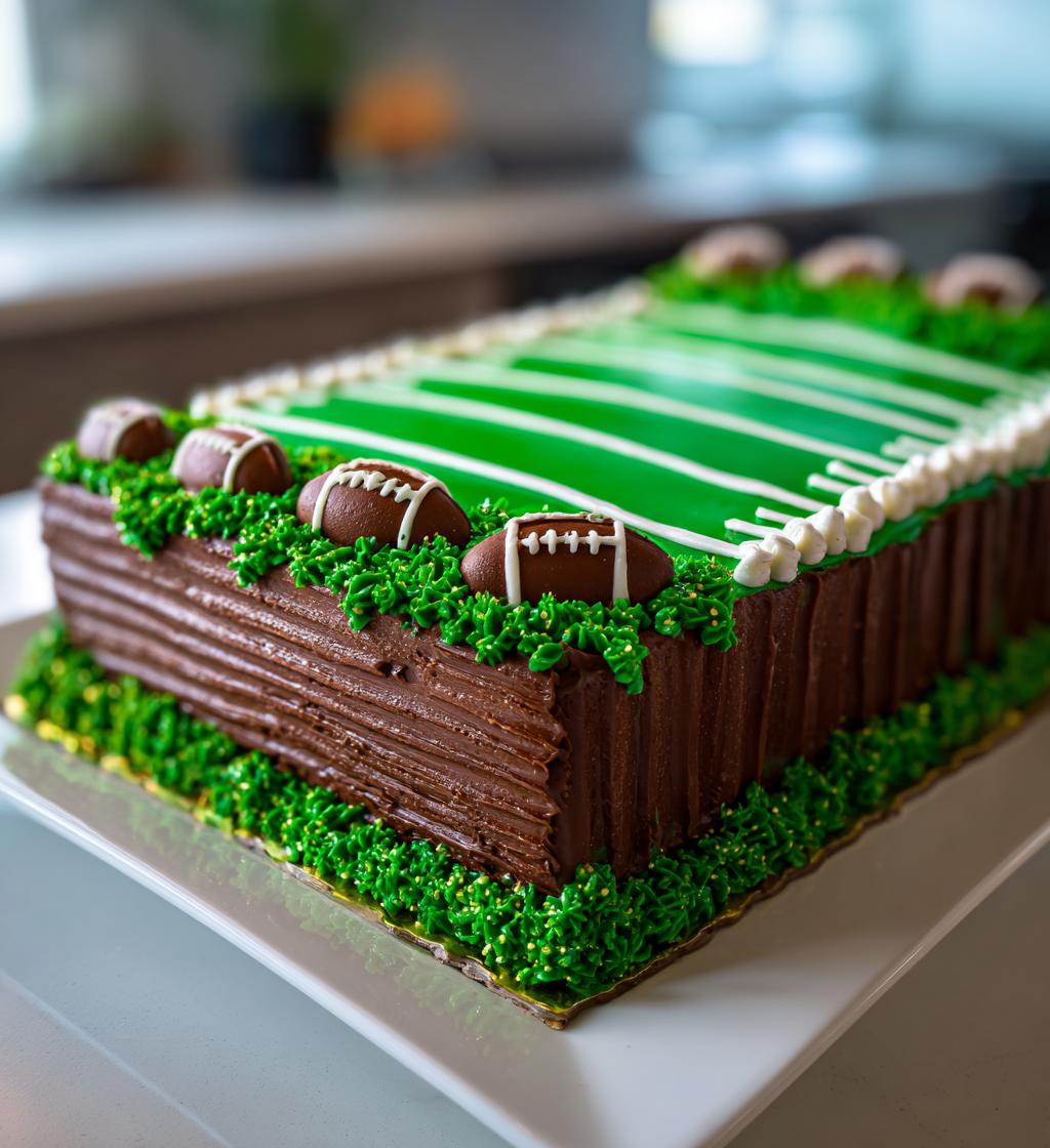 Football Field Cake: 5 Steps to Sweet Victory – Vihaad Rezepte