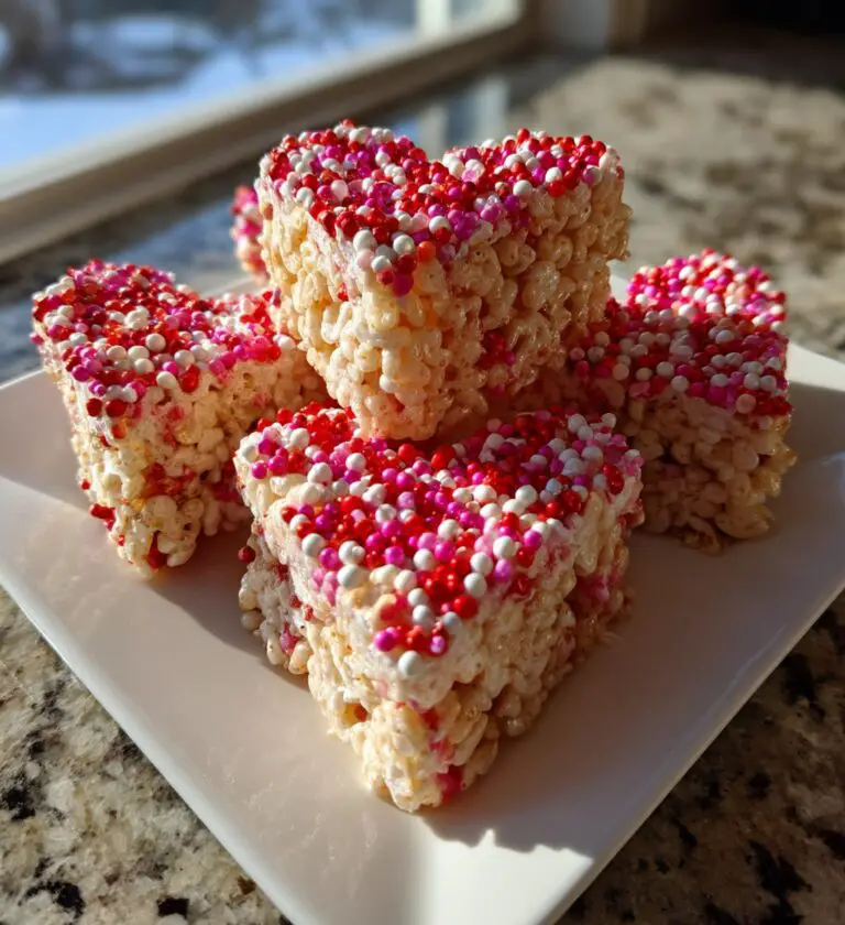 Heart Shaped Rice Crispy Treats for a Romantic Valentine’s Day – Vihaad ...